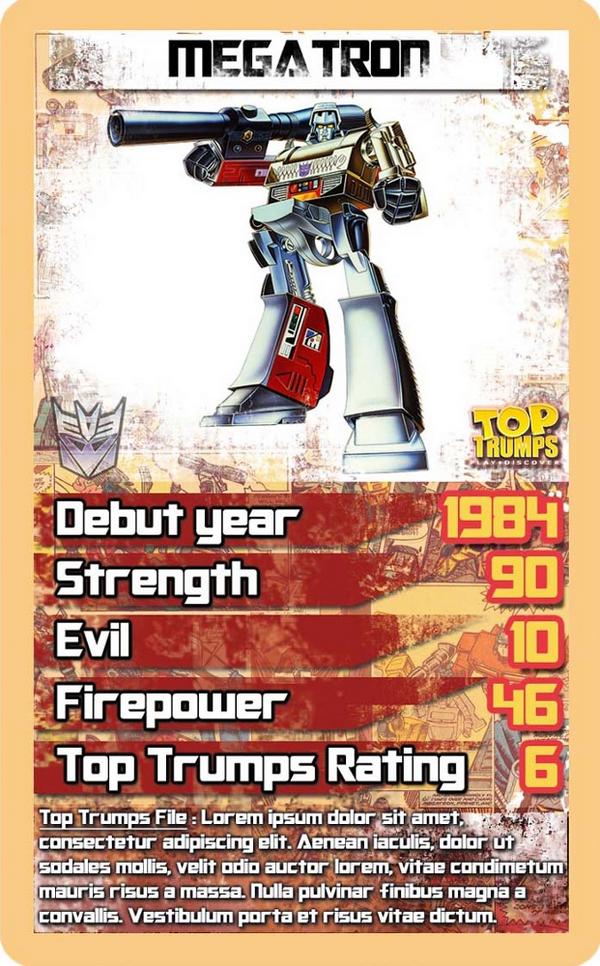 Merchandise Review: G1 Transformers Top Trumps - Auto Assembly